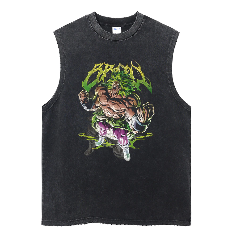 "Broly" Vintage Washed Tank Top – Hokuro